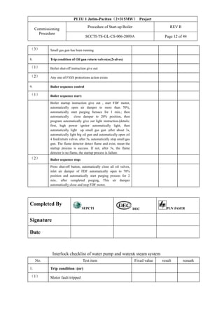 Steam Boiler Inspection Checklist