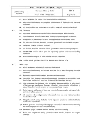 06 procedure of start up boiler ok | PDF