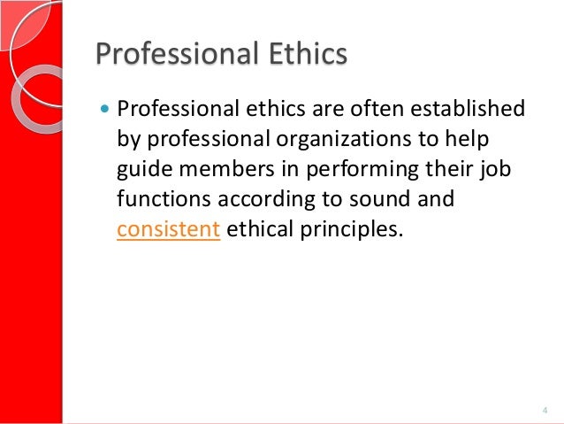 06 professional ethics & code of ethics