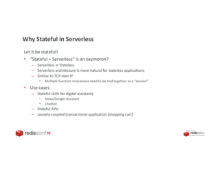 Stateful Interaction In Serverless Architecture With Redis: Pyounguk ...