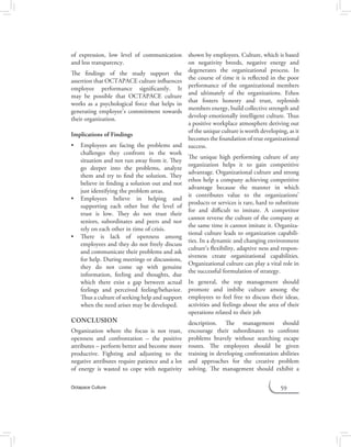 Octapace Culture: A Study of Hospitality Sector in Lucknow Region | PDF