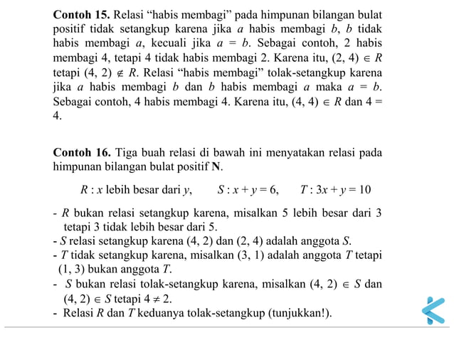 Matematika Diskrit - 06 relasi dan fungsi - 03 | PDF