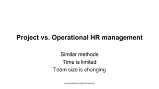 Project Resource Management | PPTX