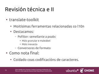 Revisión lingüística e Q&A na tradución de software libre | PPT