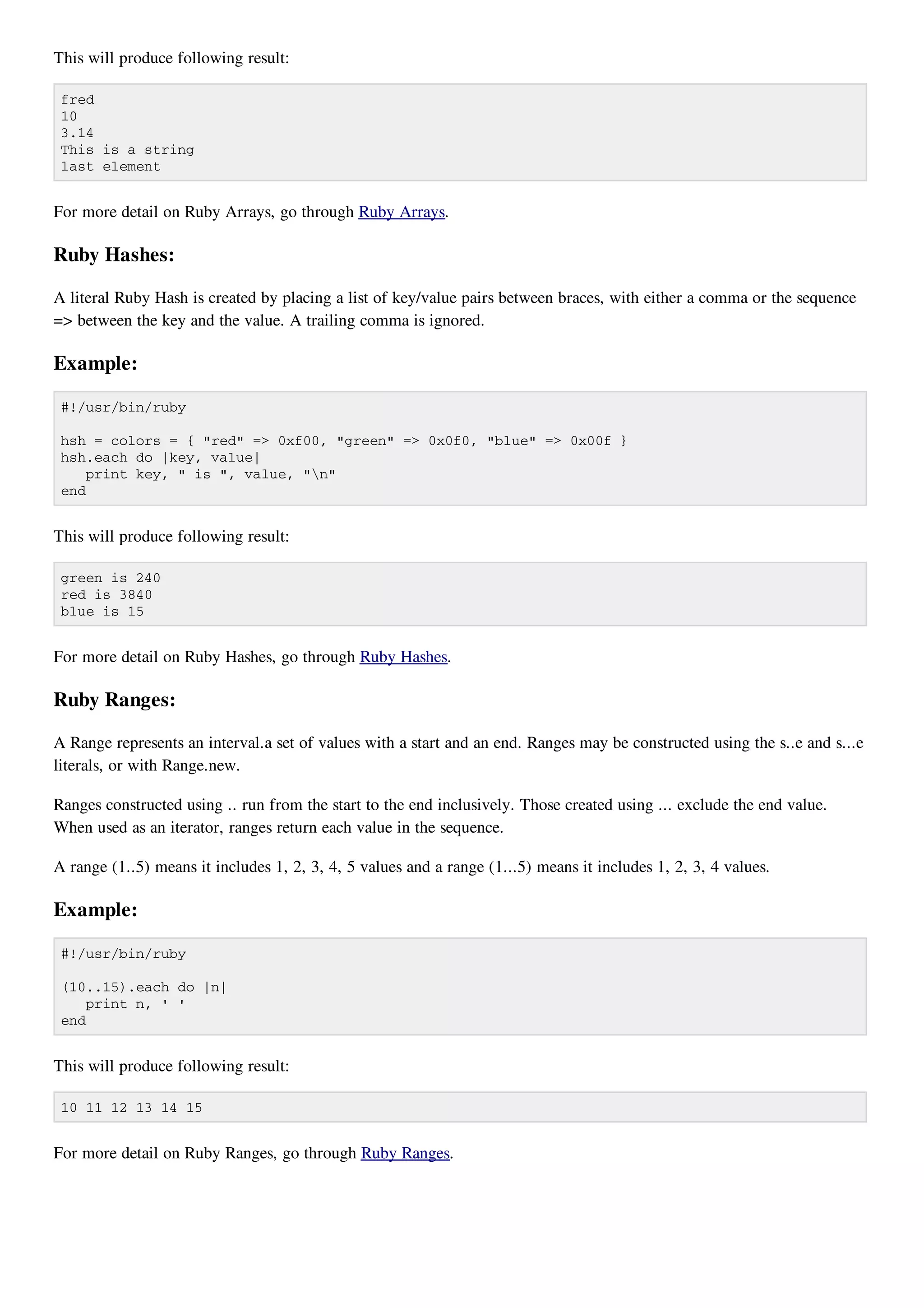 06 ruby variables | PDF