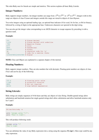 06 ruby variables | PDF