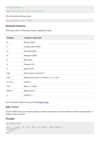 06 ruby variables | PDF