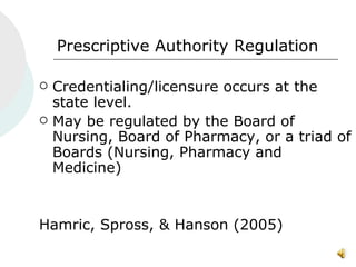 Prescriptive Authority | PPT