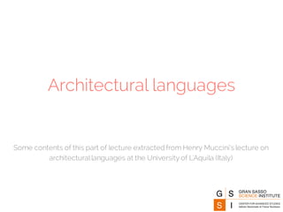 [2015/2016] Architectural languages | PDF
