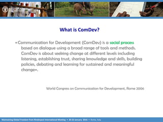 Raising awareness about rinderpest through communication for ...