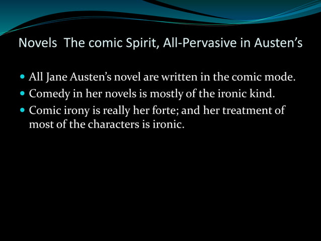 Comic element in "Sense and Sensibility" | PPT