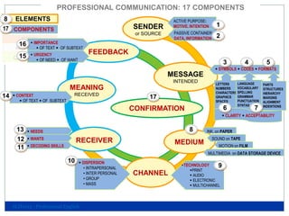 Professional Communication 06 - The Seventeen Components | PPTX