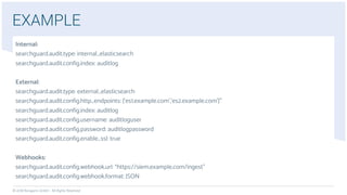 Elasticsearch audit logging | Search Guard | PPT