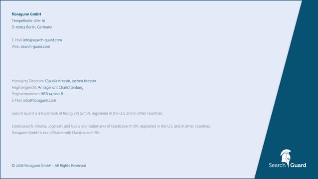 Elasticsearch audit logging | Search Guard | PPT
