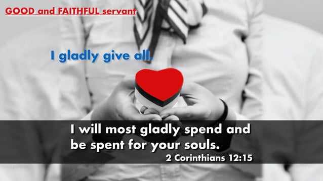 Slaves of God — Well Done, Good and Faithful Servant | PPT