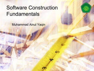 06 Software Construction Fundamentals | PPT