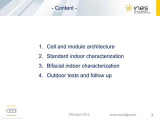 Indoor and outdoor IV characterization of bifacial modules | PDF
