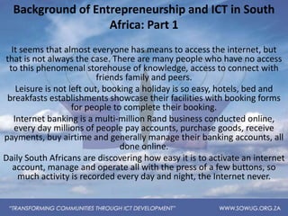 Transforming Communities through ICT Development | PPT