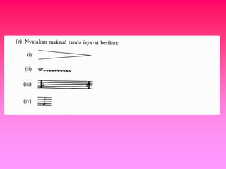 Pendidikan Muzik KBSM_Bank Soalan SPM (Ornamen) | PPT