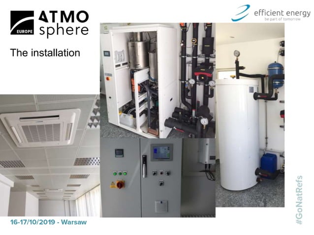 Draft-free cooling of production and office areas with water (R718) as ...