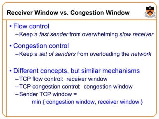 Tcp congestion control topic in high speed network | PPT