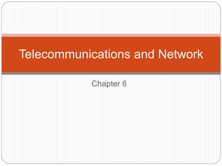 Telecommunications and networks | PPT