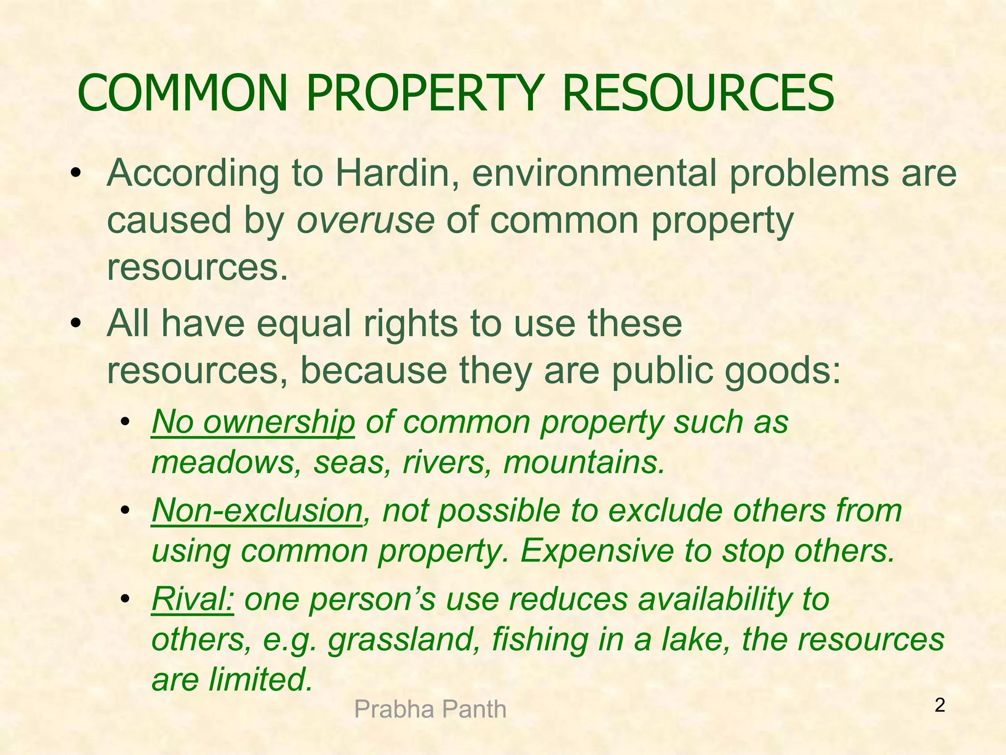 06 tragedy of the commons | PPSX
