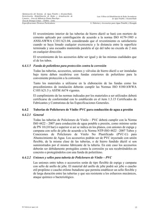 TUBERÍA DE AGUA Y ALCANTARILLADO | PDF