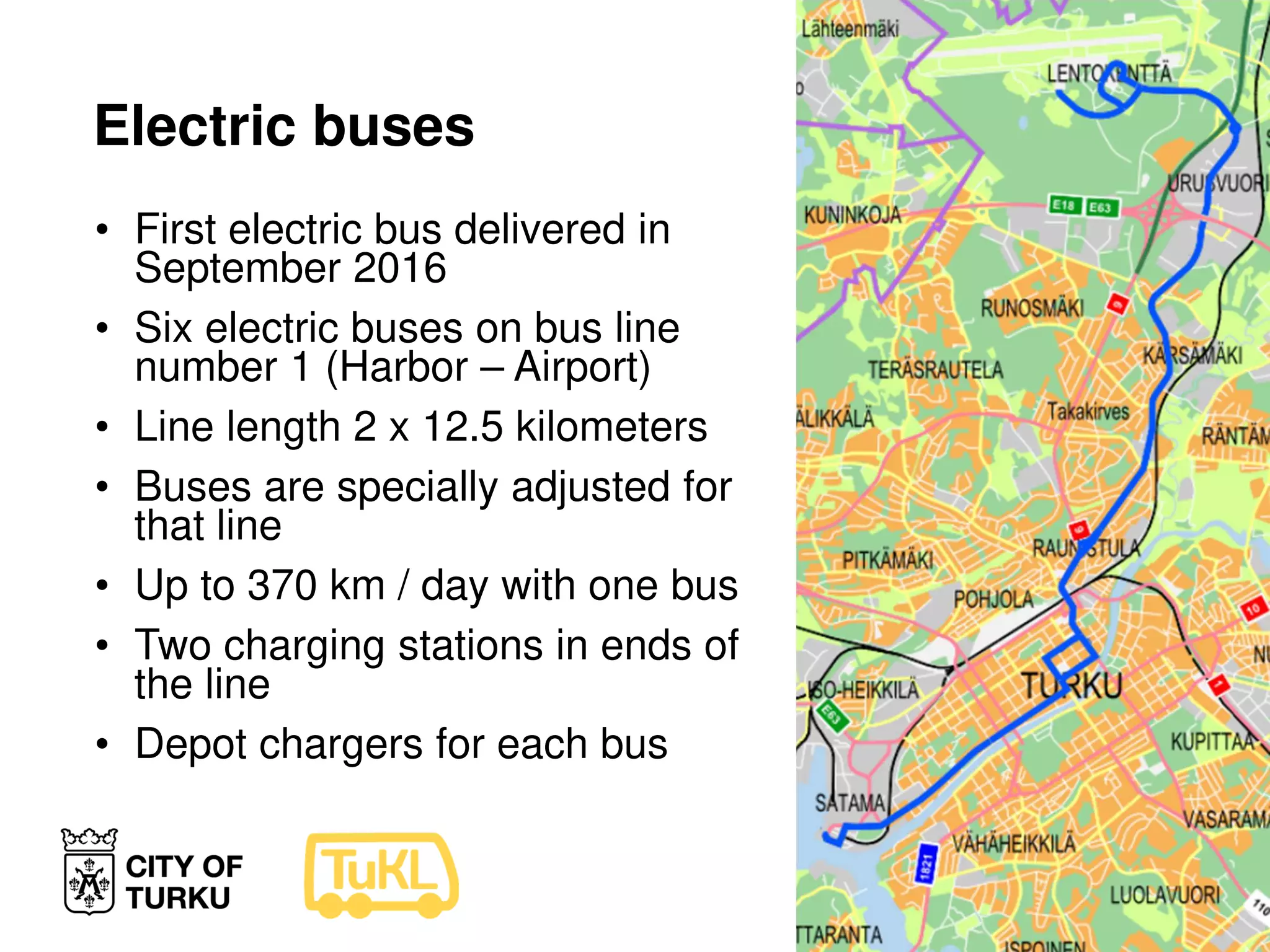 Experiences of electronic bus traffic in Turku | PPT