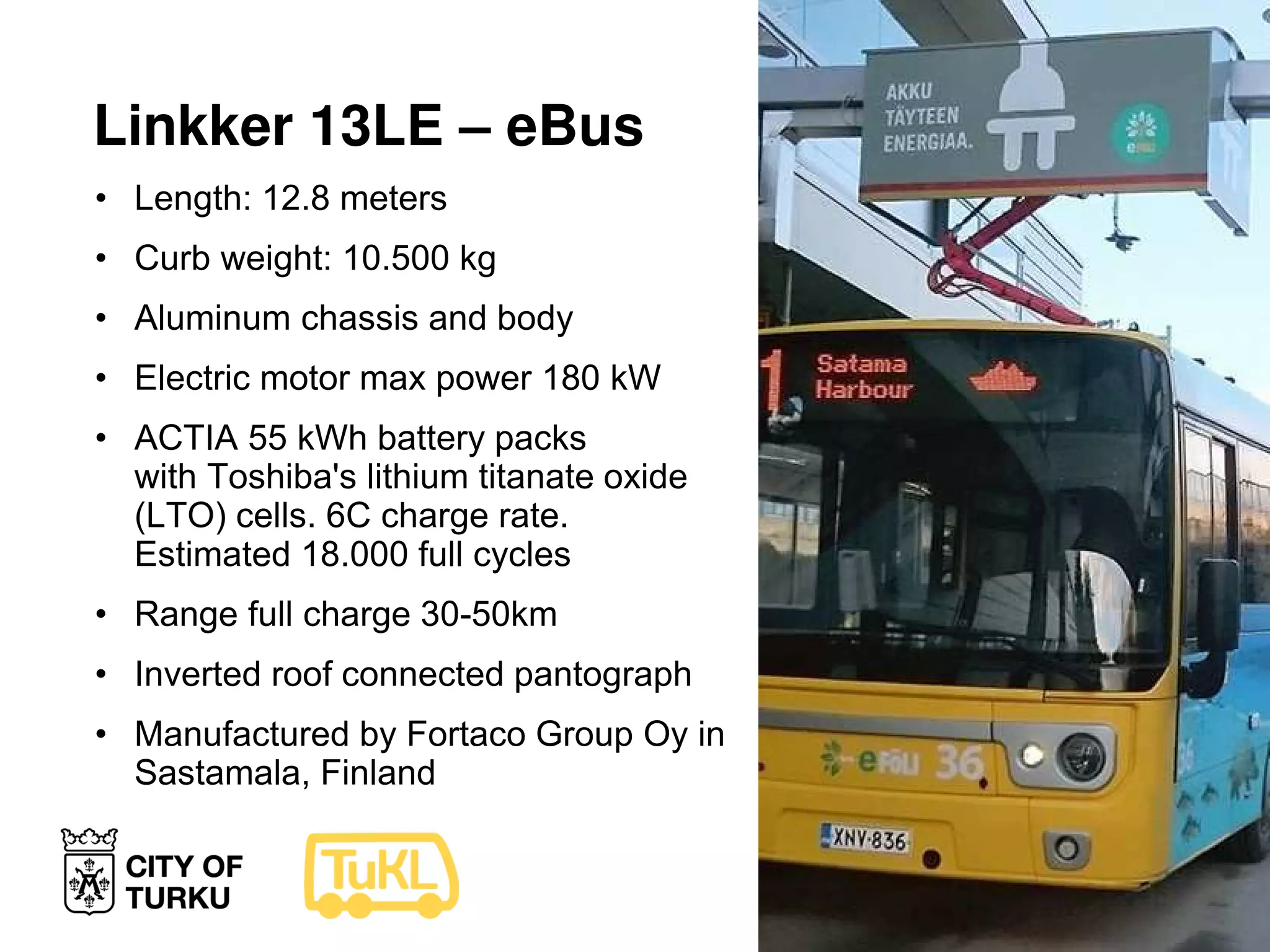 Experiences of electronic bus traffic in Turku | PPT