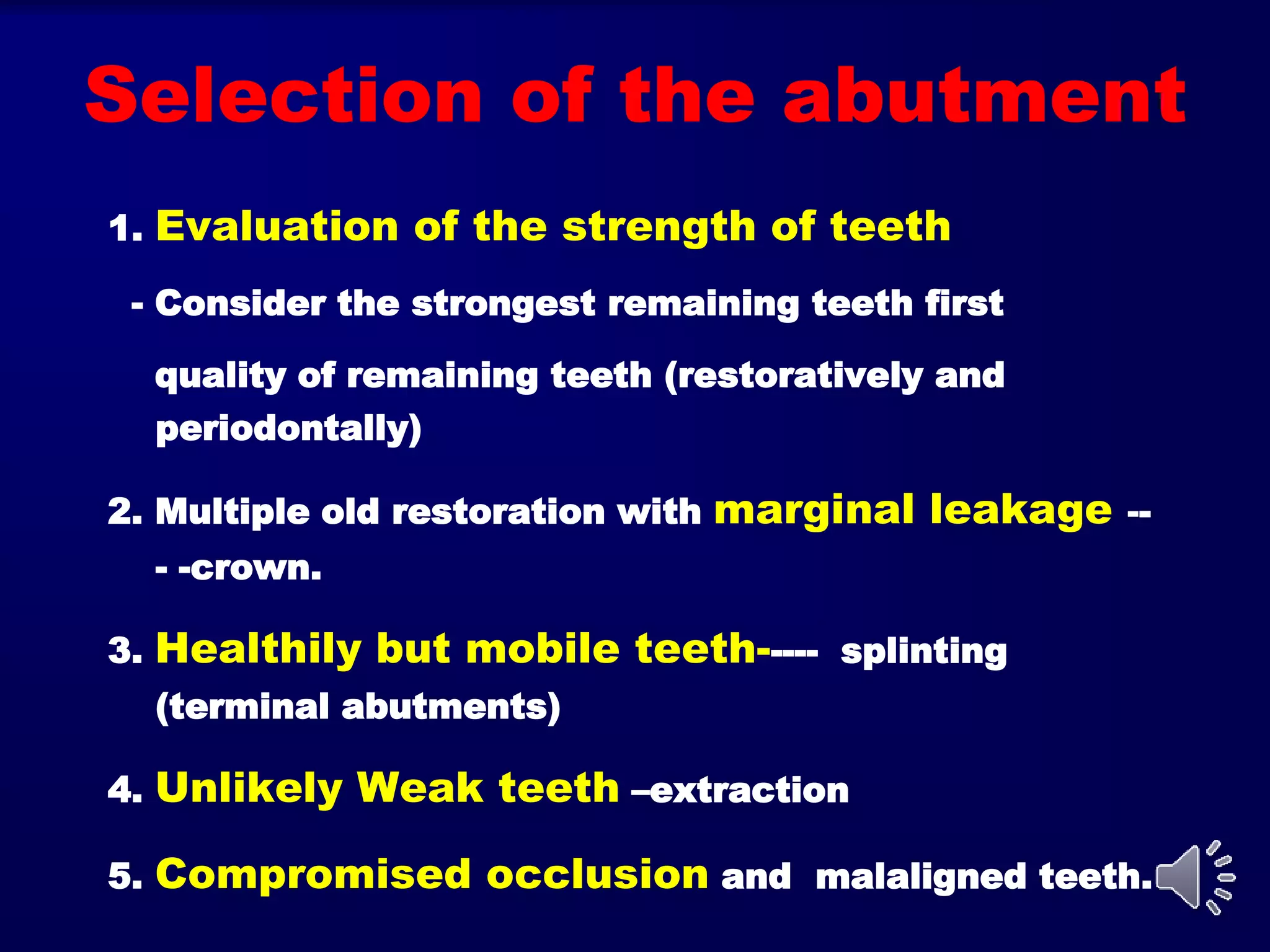 b- Types of tooth rests | PPT