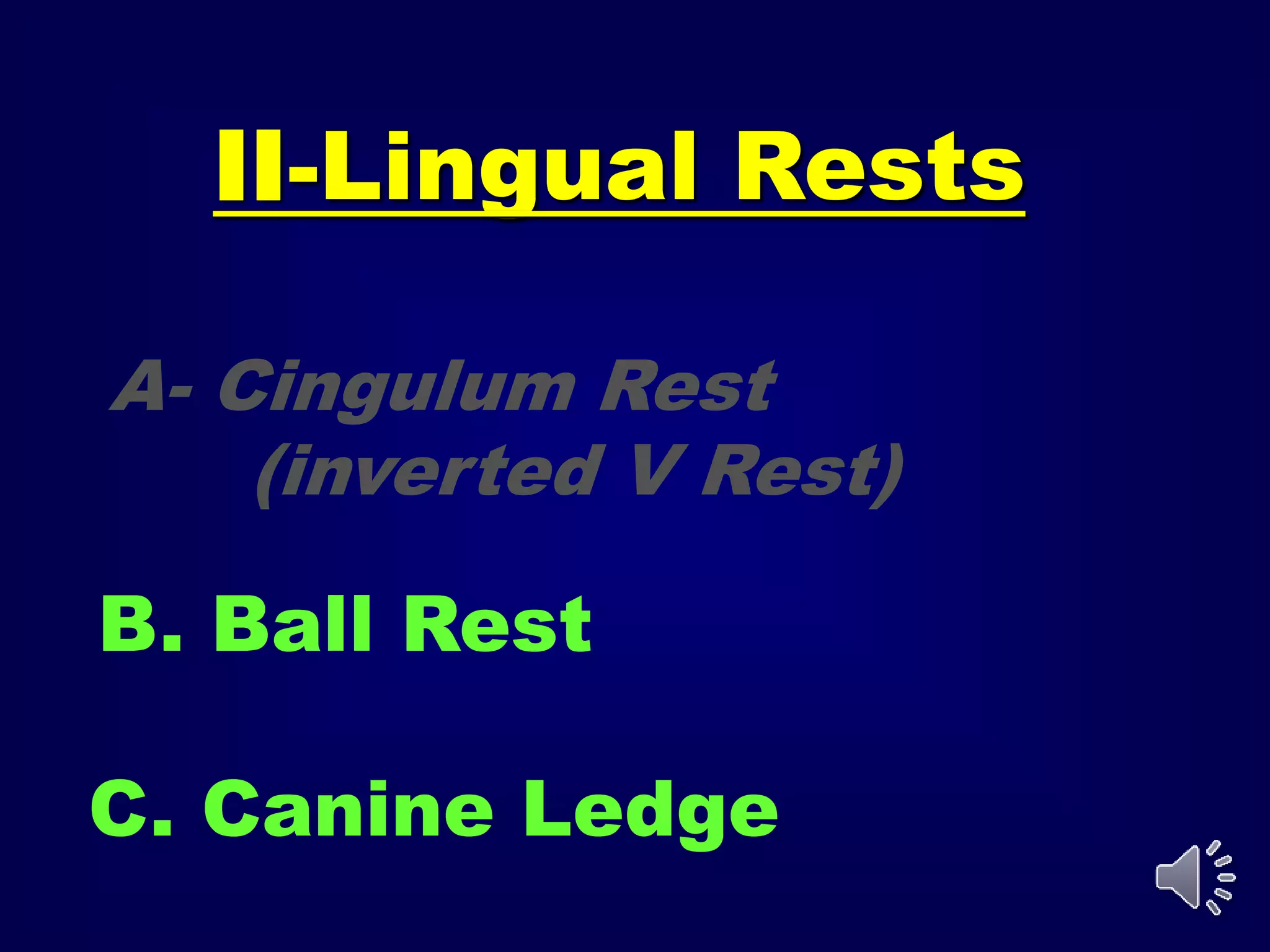 b- Types of tooth rests | PPT