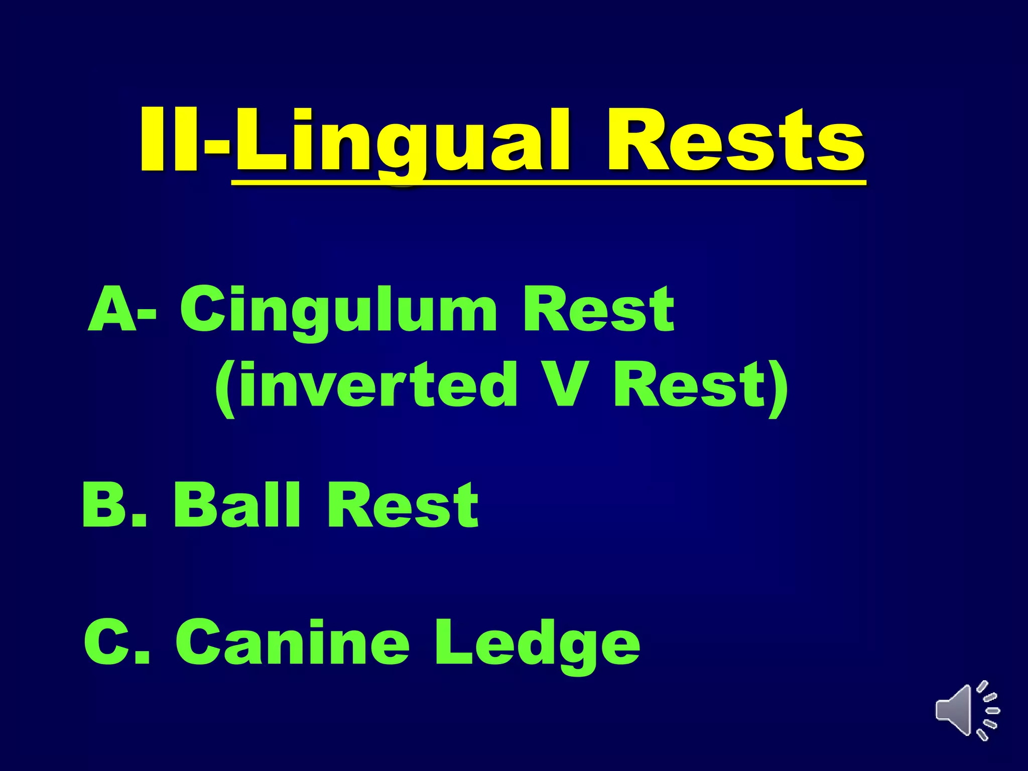 b- Types of tooth rests | PPT