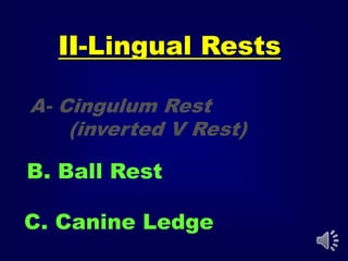 b- Types of tooth rests | PPT