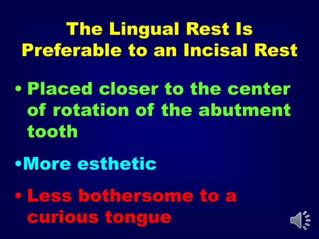 b- Types of tooth rests | PPT | Dental Health | Diseases and Conditions