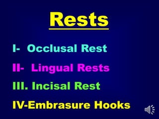 b- Types of tooth rests | PPT