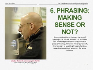 Using Your Voice in Presentations | PPTX