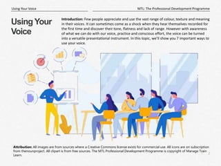 Using Your Voice in Presentations | PPTX