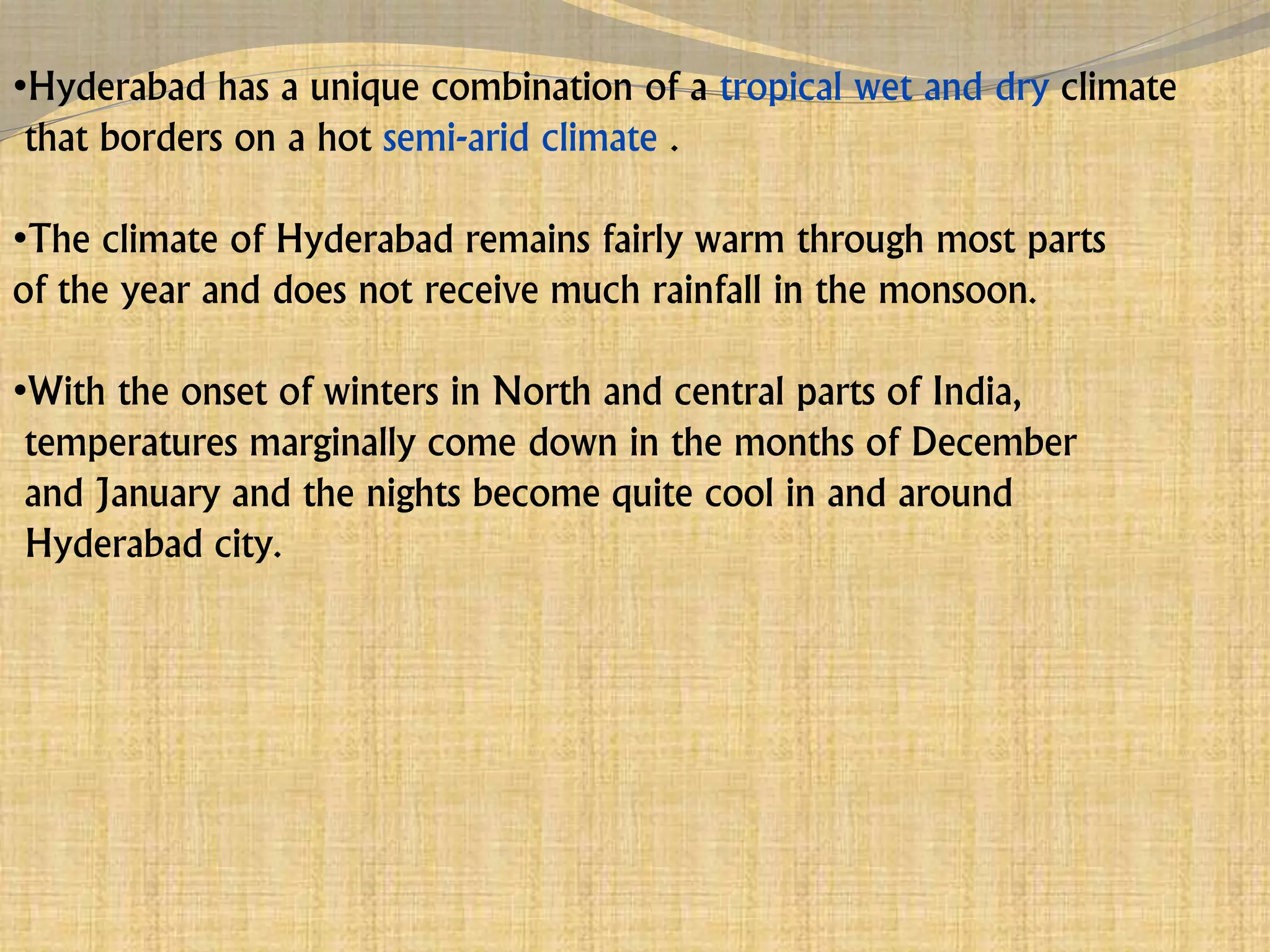 vishwaja hyderabad climate | PPTX