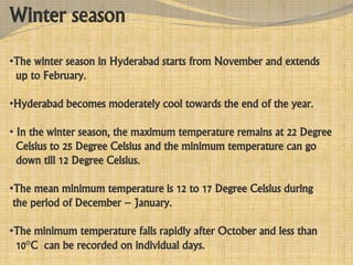 vishwaja hyderabad climate | PPTX