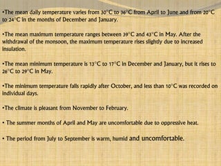 vishwaja hyderabad climate | PPTX