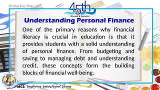 06-WELLNESS - FINANCIAL LITERACY for students | PPTX