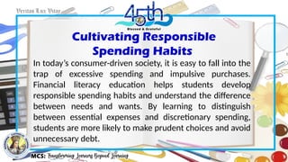 06-WELLNESS - FINANCIAL LITERACY for students | PPTX