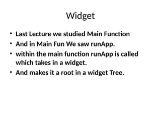 06 Widget Widgets and Much more .pptx | Technology & Computing