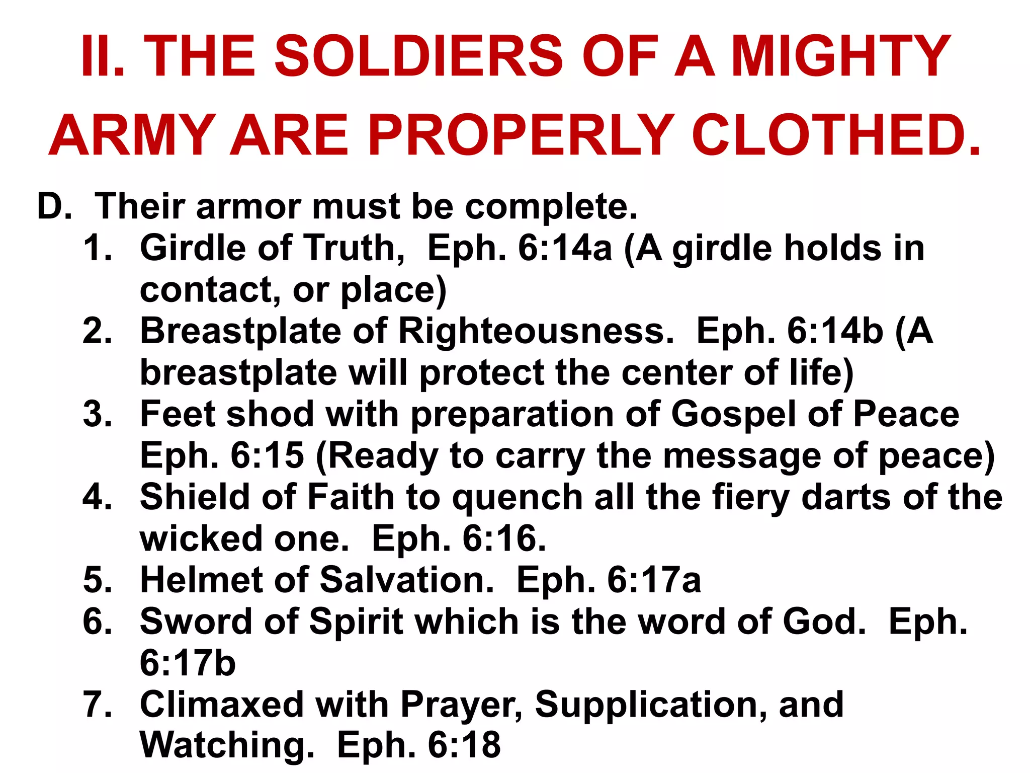 good soldiers | PPTX