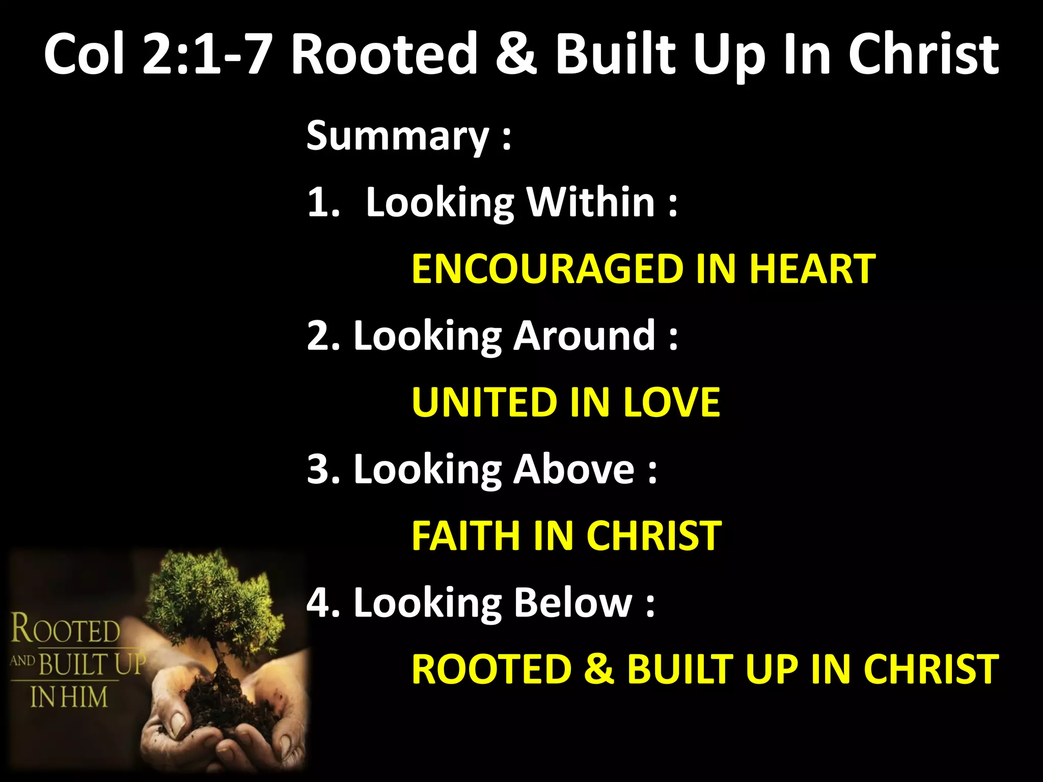 07 05 col 2 1-7 rooted & built up in christ | PDF