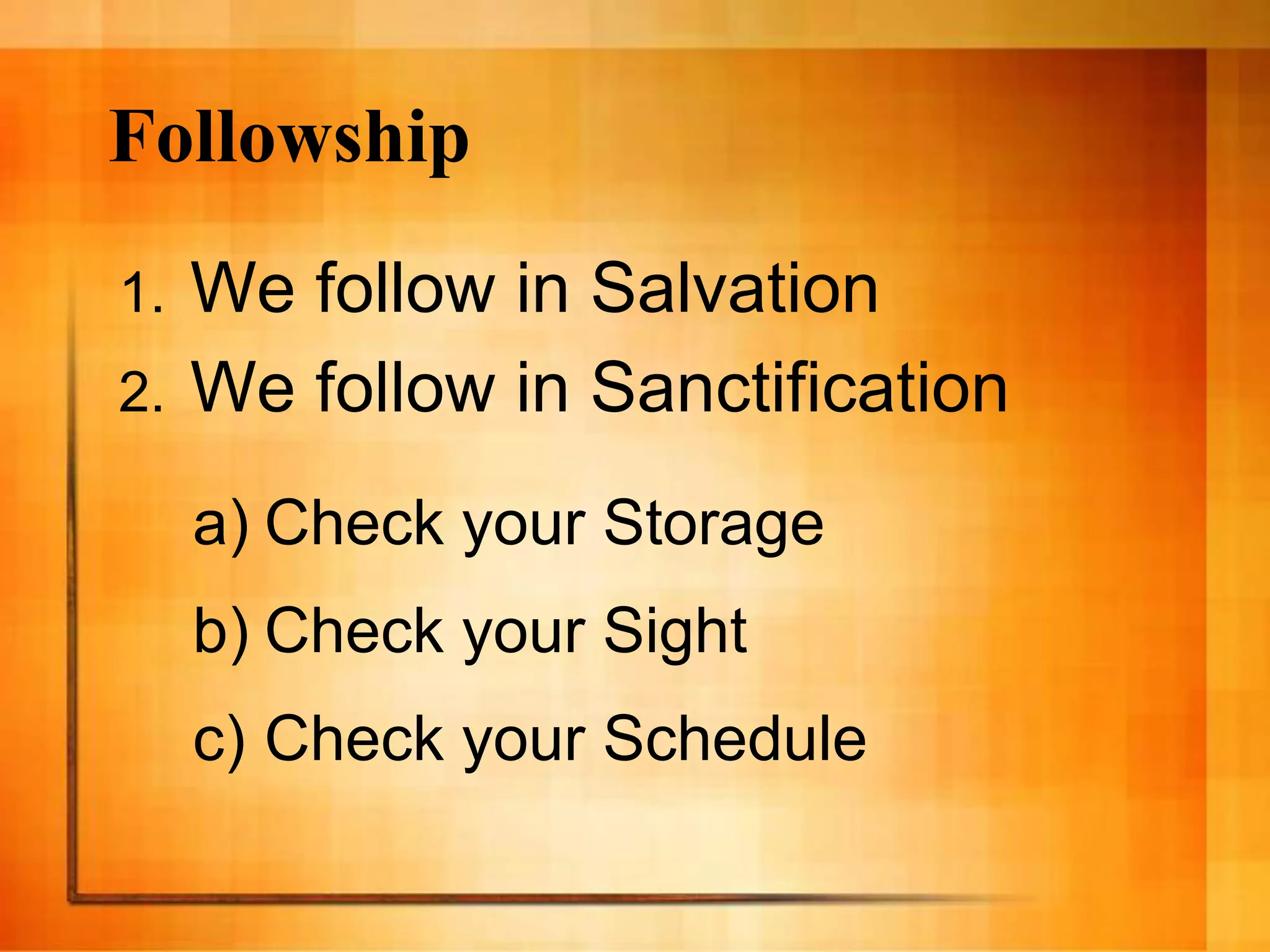 07 08-12 am followship - authentic christianity - #1 | PPT