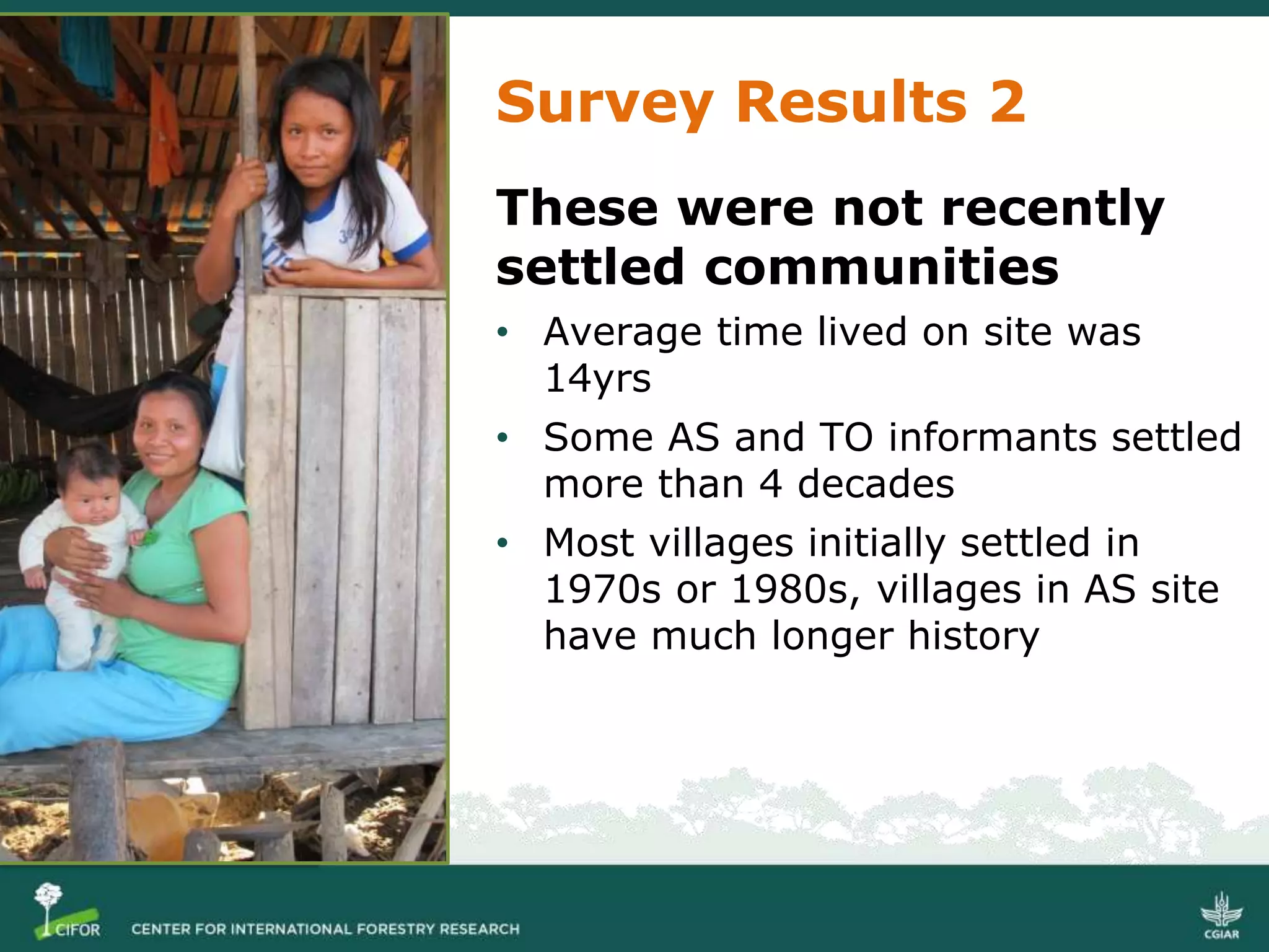 Migration, property rights and livelihoods on Peruvian forest frontiers ...