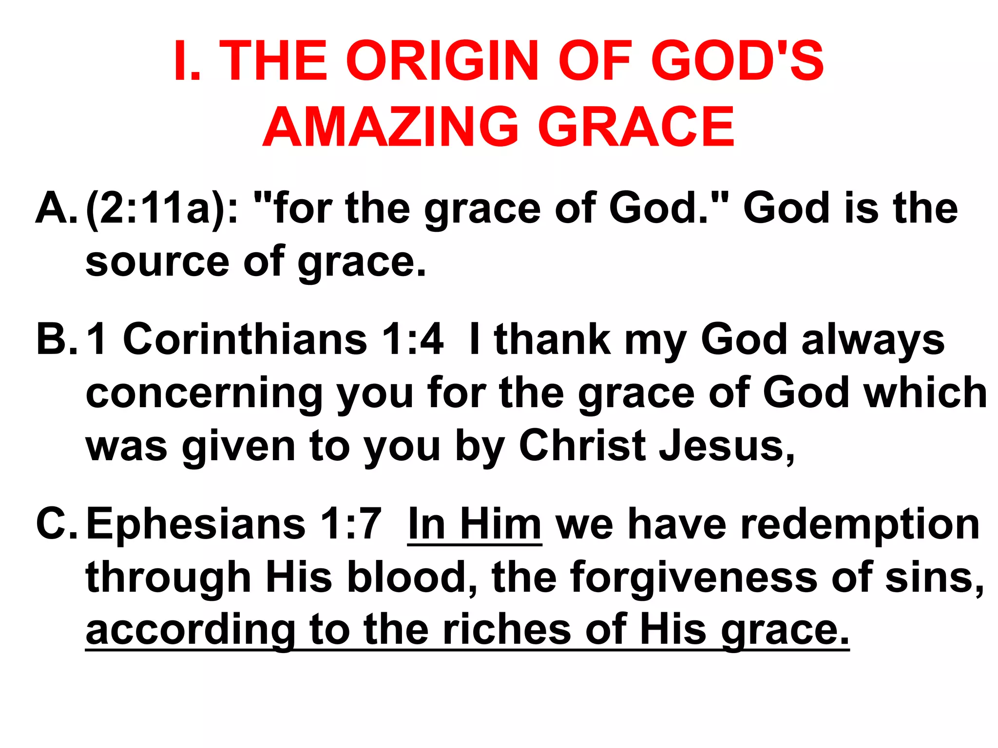 god's amazing grace | PPTX