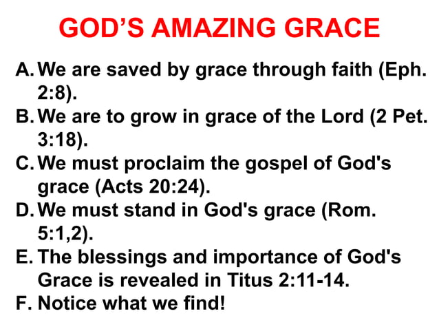 god's amazing grace | PPTX